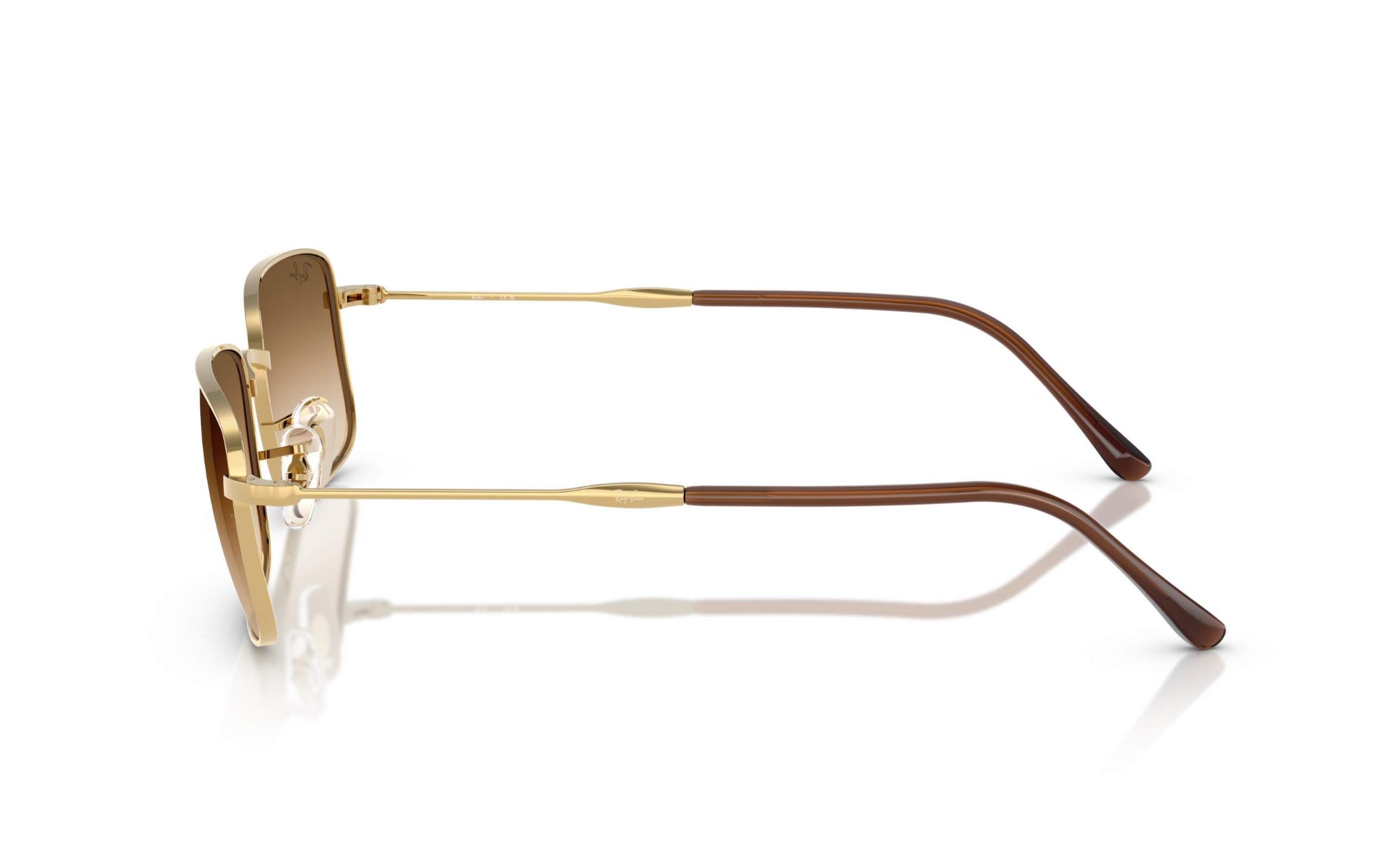 Ray-Ban RB 3746 001/51 Brown Sunglasses | عالم النظارات السعودية